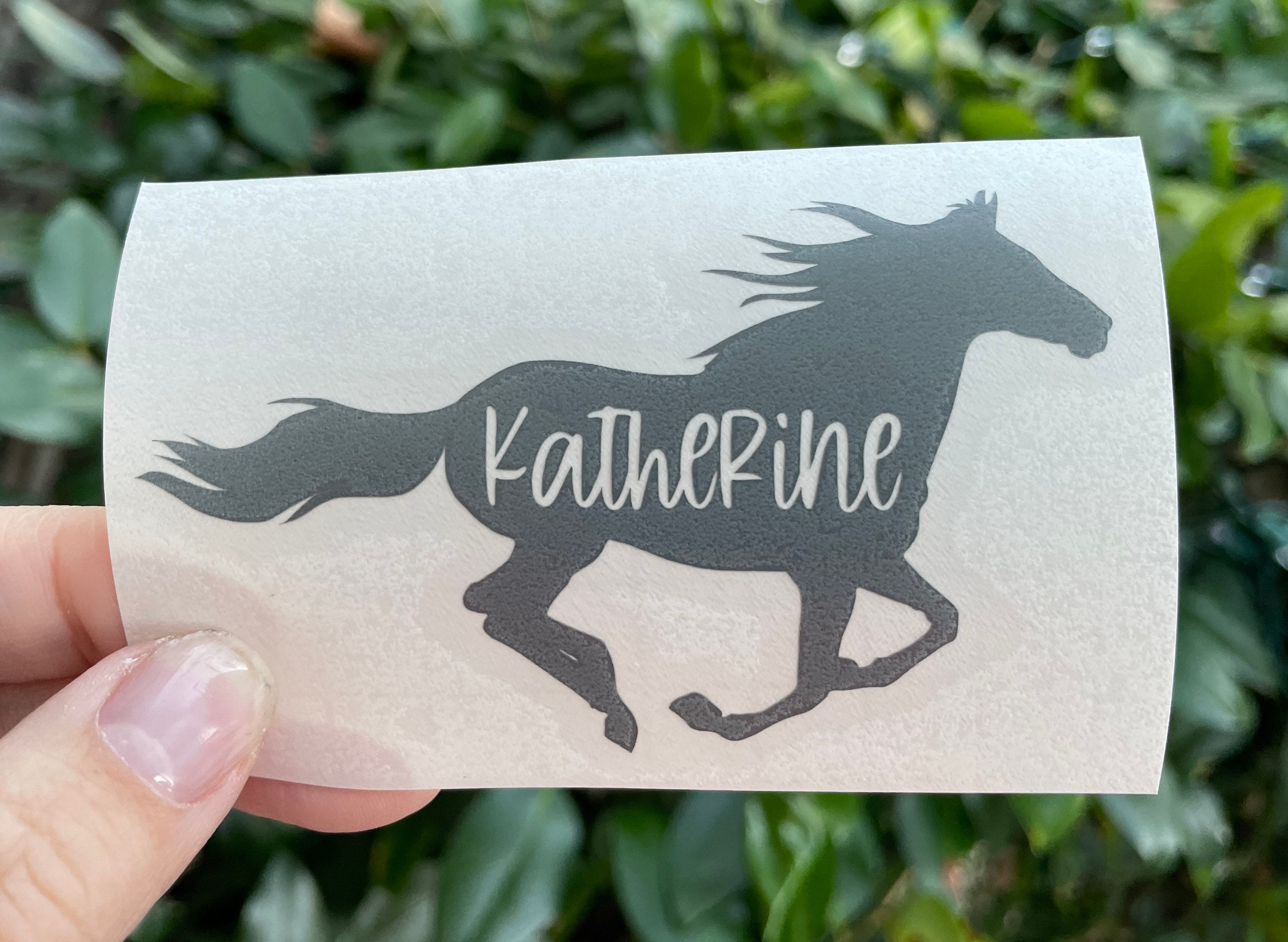 Horse Decal With Name, Horse Sticker, Horse With Name, Horse Girl ...