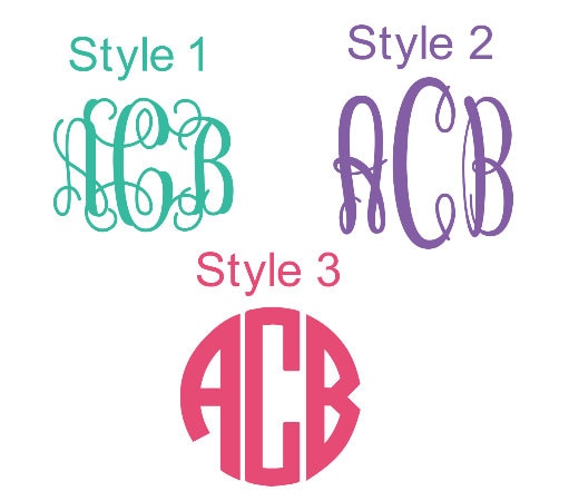 SC Monogram Decal Car Monogram Decal SC Sticker SC Decal | Etsy