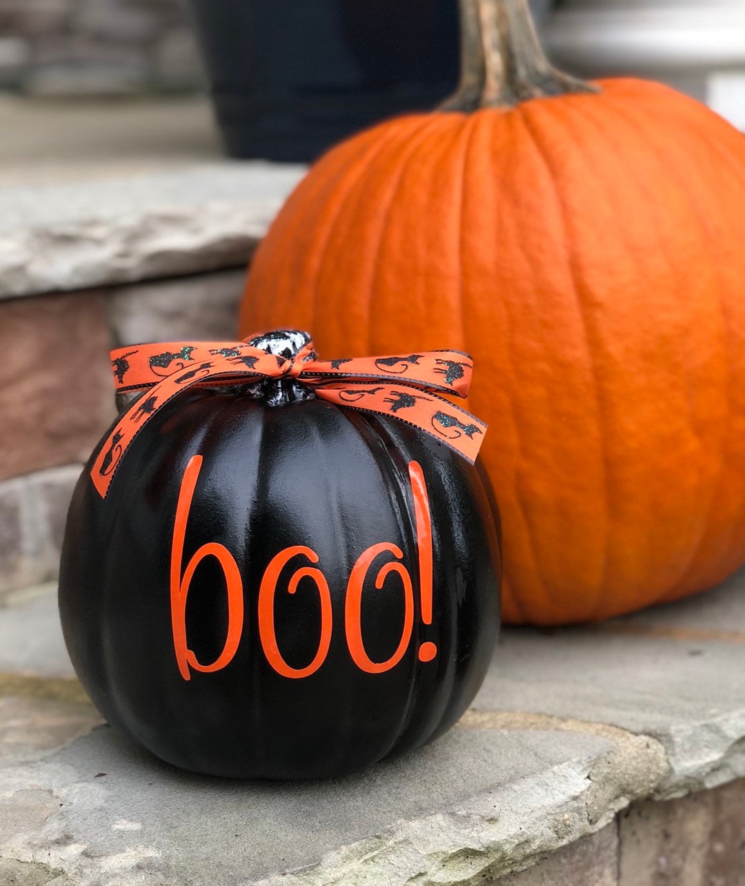 Boo Decal, Halloween Pumpkin Vinyl Decal, Halloween Decoration, Pumpkin ...