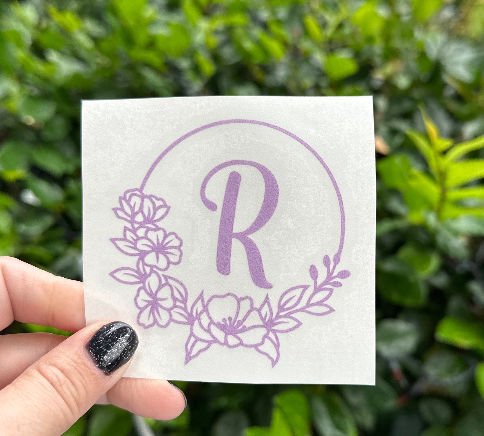 Single Initial Monogram Vinyl Decal, Initial Car Decal, Monogram Decal ...