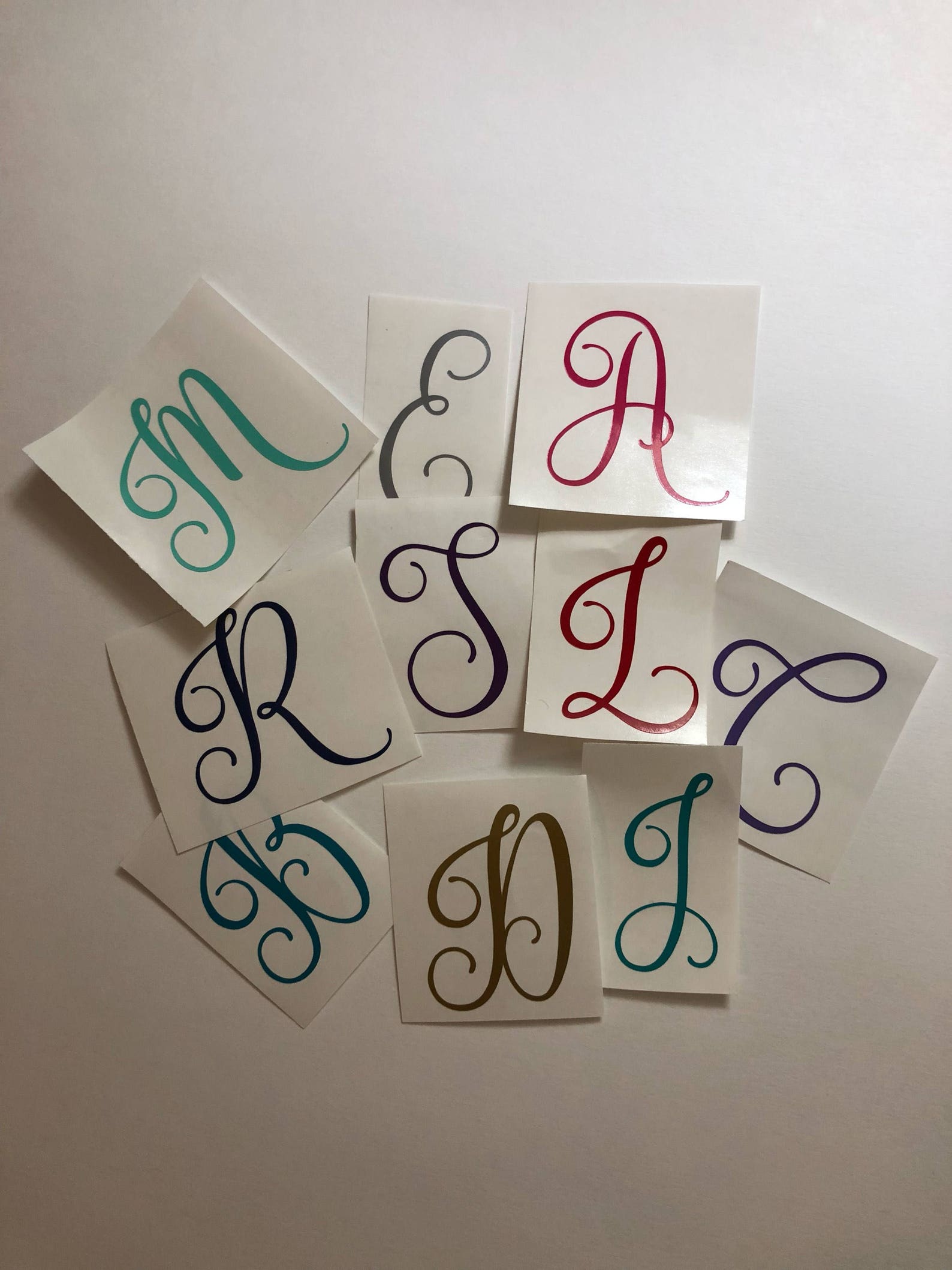 Single Letter Monogram Monogram Decal Car Decal Yeti Decal - Etsy