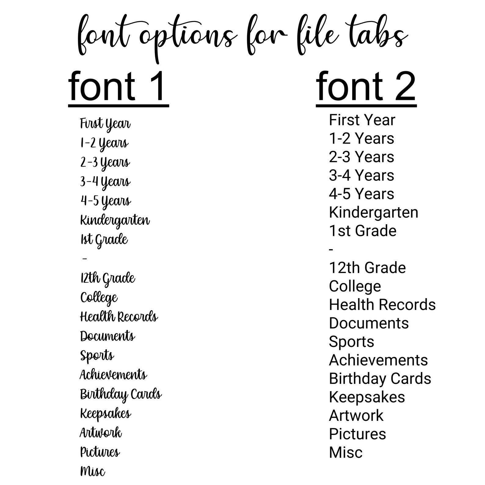 KIDS Vinyl Name Decal, Milestone Tote Decal, File Box Decal, School ...