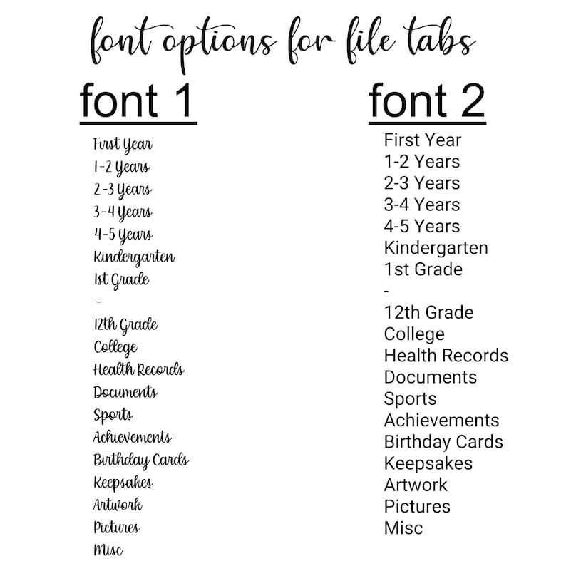 KIDS Vinyl Name Decal Milestone Tote Decal File Box Decal - Etsy