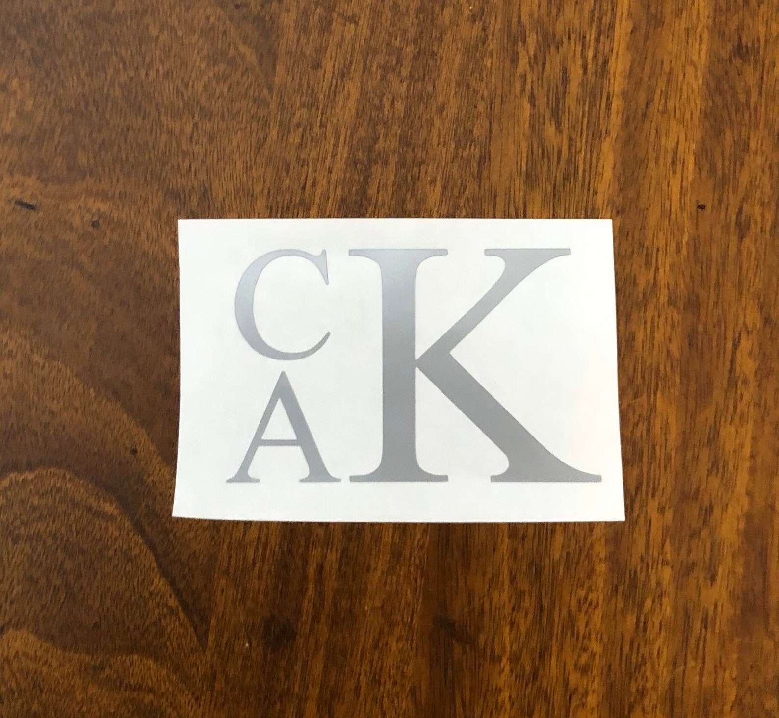 Mens Monogram Decal, Monogram Vinyl Decal, Groomsmen Gift, Wedding ...