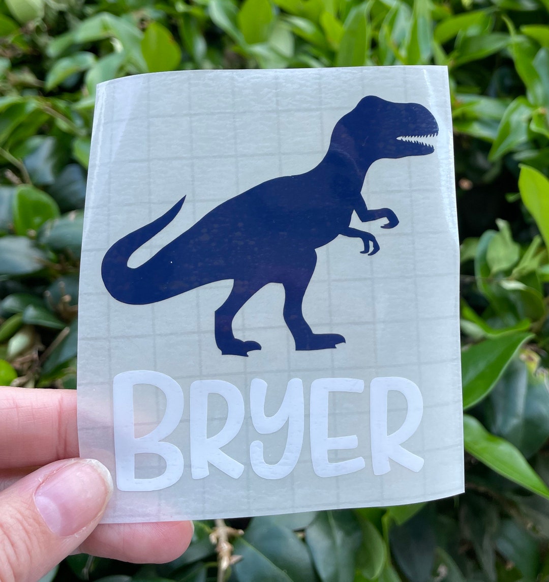 Dino, Dinosaur, Dino Decal, Boys Decal, Kids Decal, Name Decal, Tumbler ...