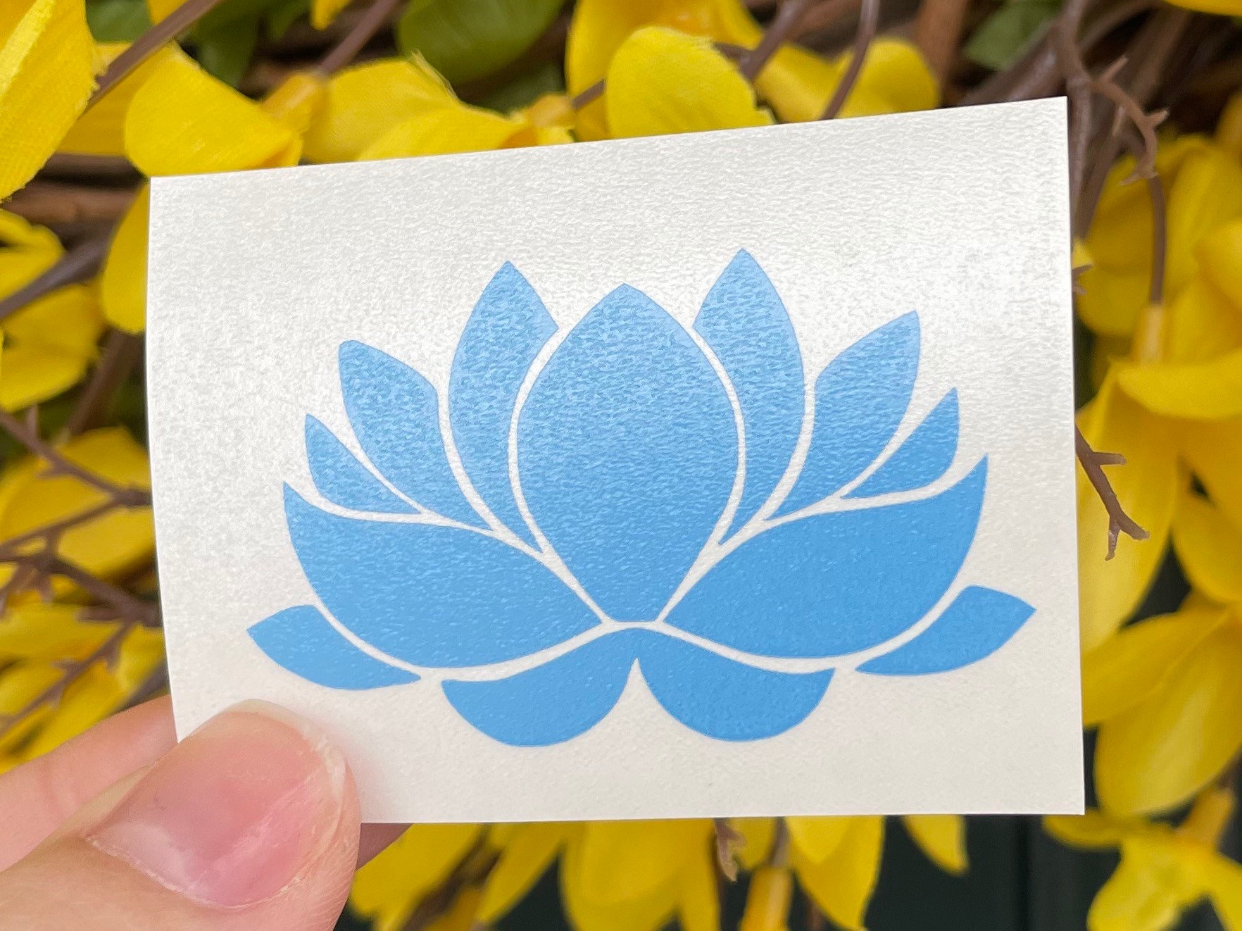 Lotus Decal Tropical Flower Decal Floral Decal for Car - Etsy