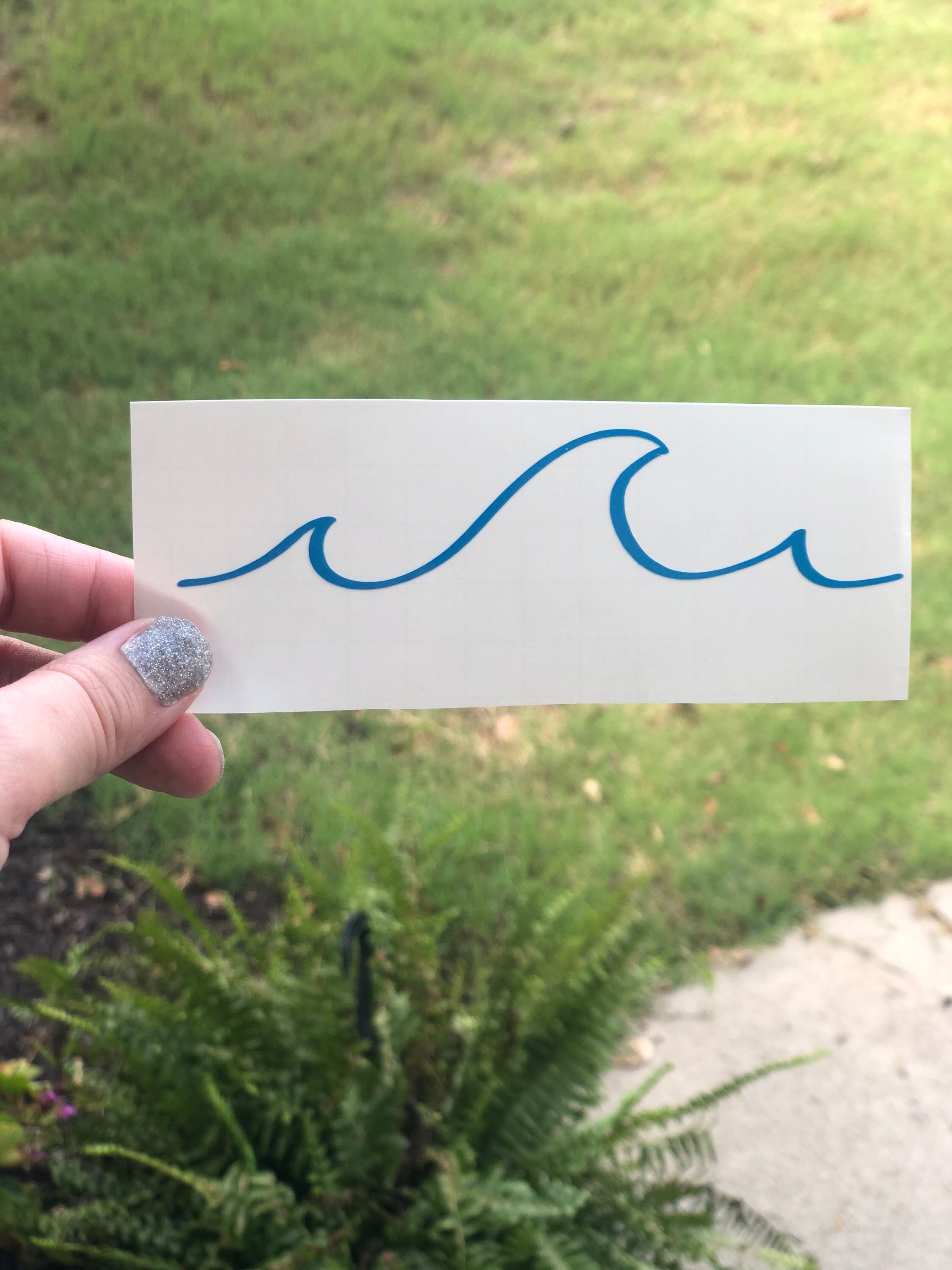 Ocean Wave Vinyl Decal Beach Decal Wave Sticker Wave Decal | Etsy