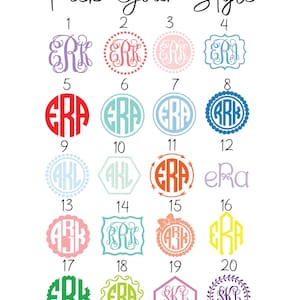 Monogram Car Decal, Monogram Vinyl Decal, Glitter Monogram Vinyl Decals ...