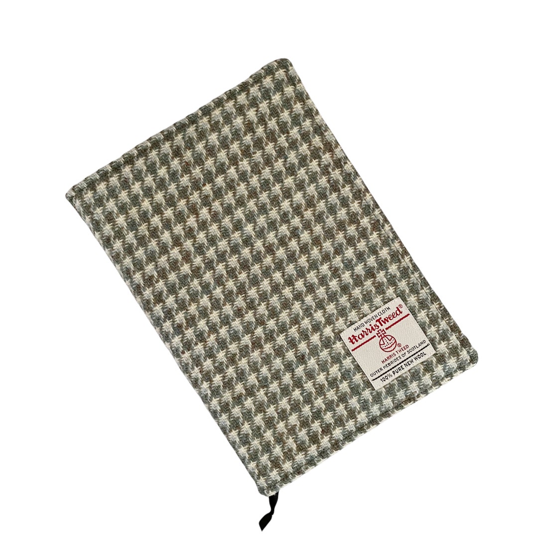 Harris Tweed Luxury Padded A5 Journal / Notebook Book Beige & Mint ...