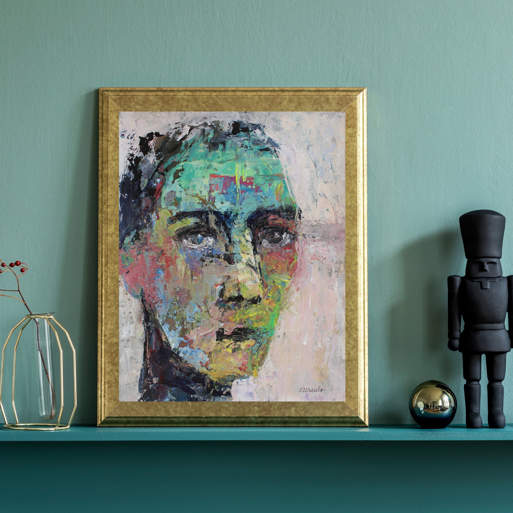 Abstract Portrait Painting Male