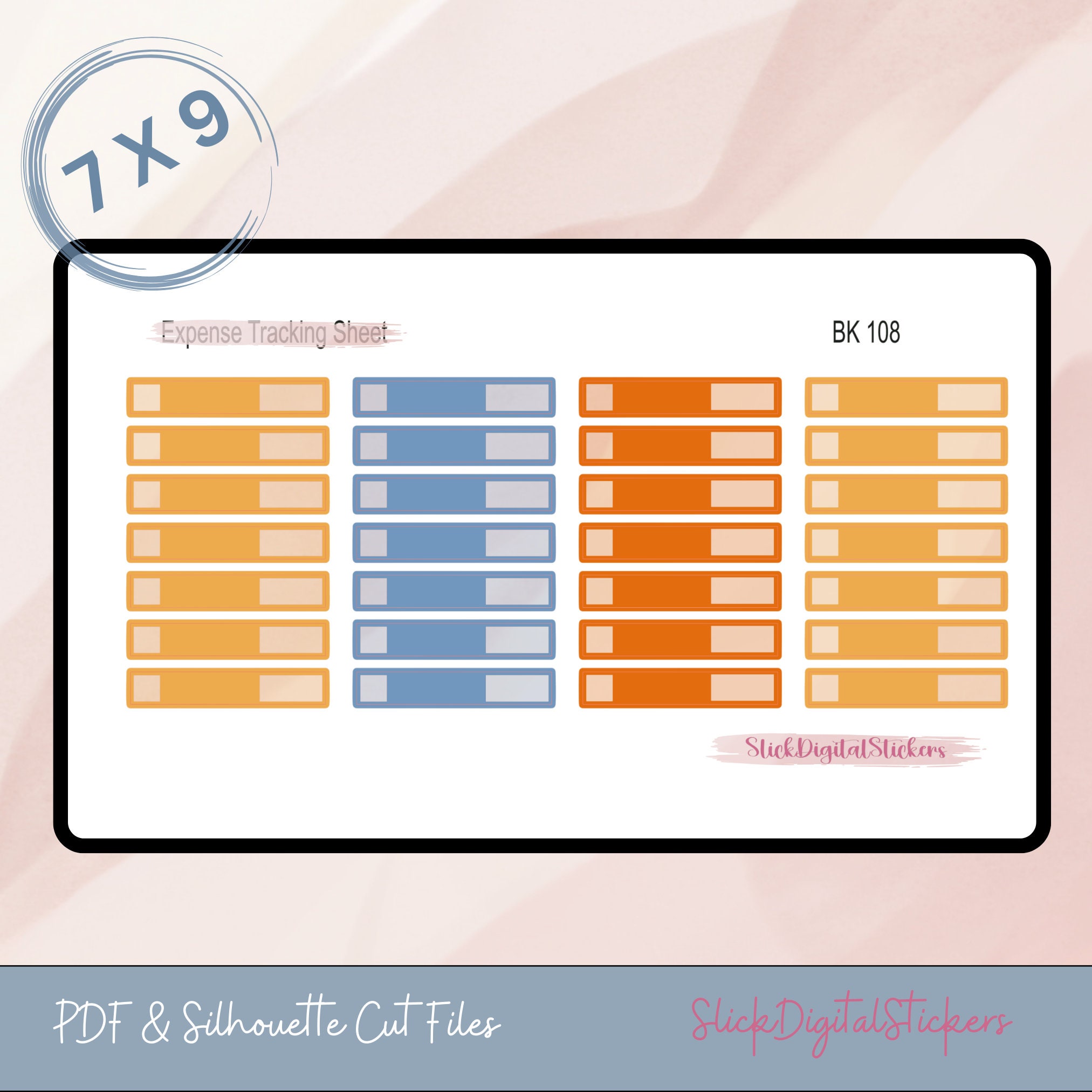 Printable Expense Tracking Kit Expense Tracking Budget Stickers Digital ...