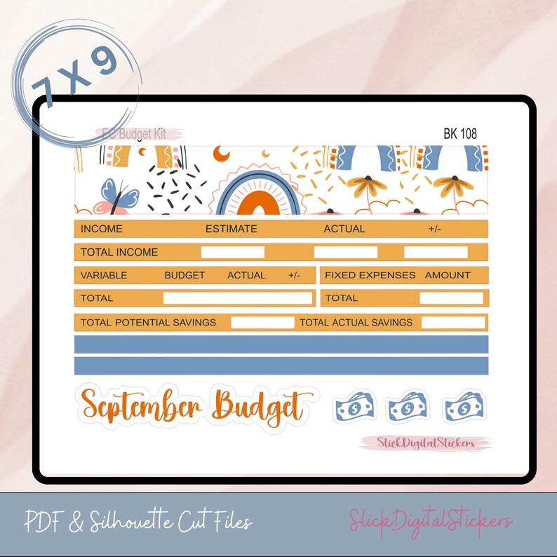 Printable Budget Kit Digital Download Budget Planner - Etsy
