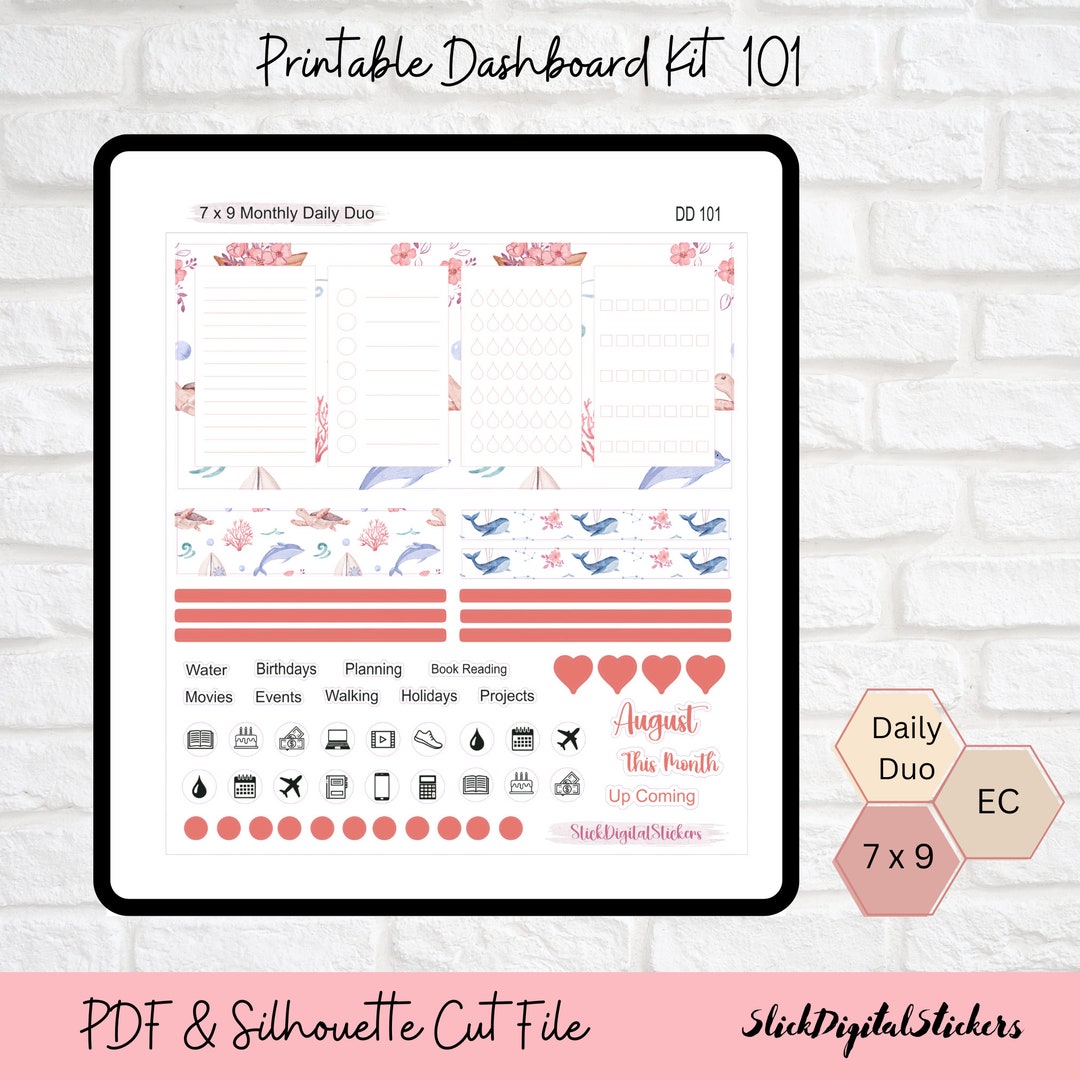 Printable Sticker Kit digital Download Daily Duo Sticker - Etsy Canada