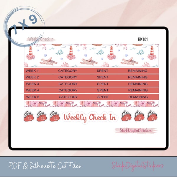 Weekly Budget Checkin - Etsy