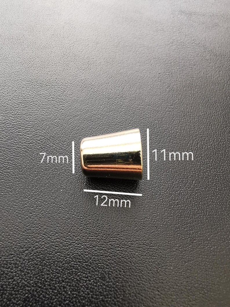 2/4 Cord Toggle Metal Open End Caps Rope Stopper Aloy Cord Ends Garment ...