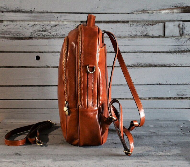 Mens Backpack Leather Backpack Leather Bag Leather - Etsy