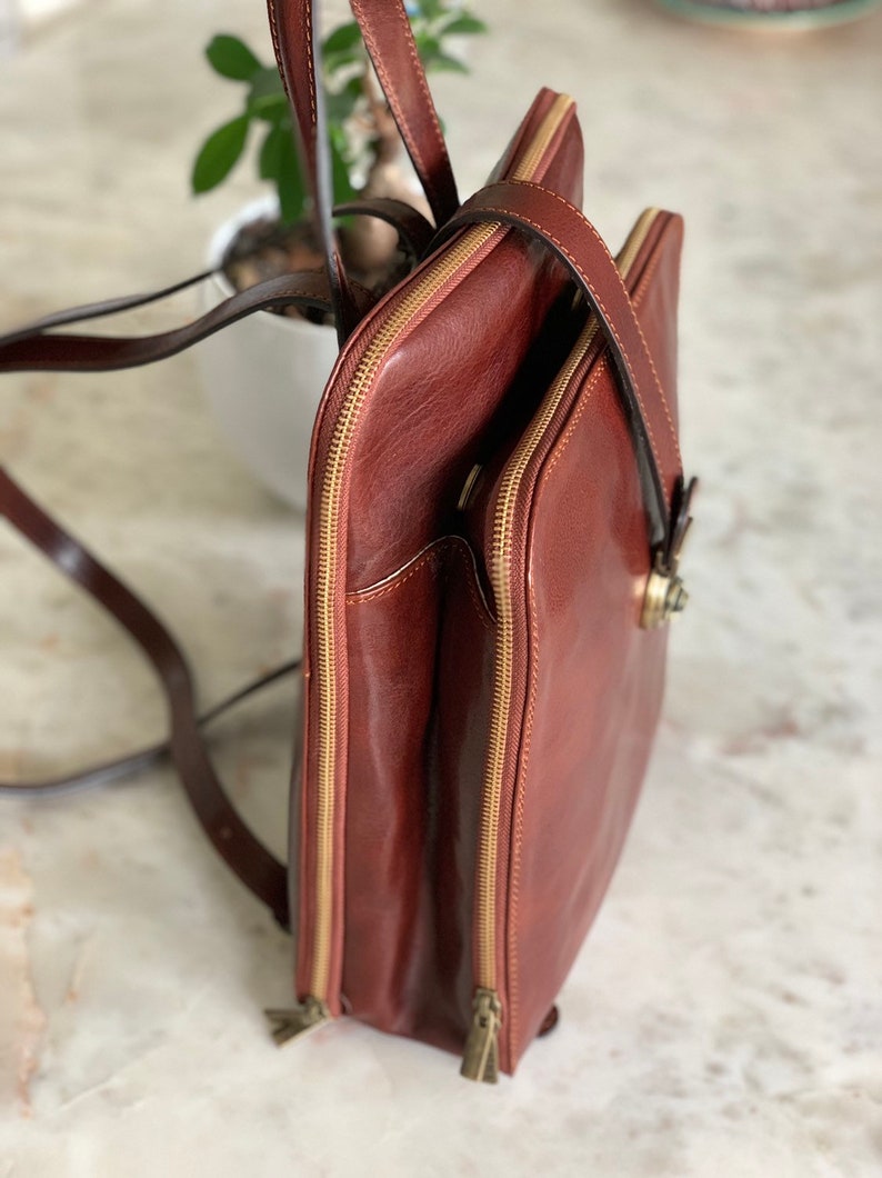 Leather Backpack Handmade Backpack Leather Bag Leather | Etsy