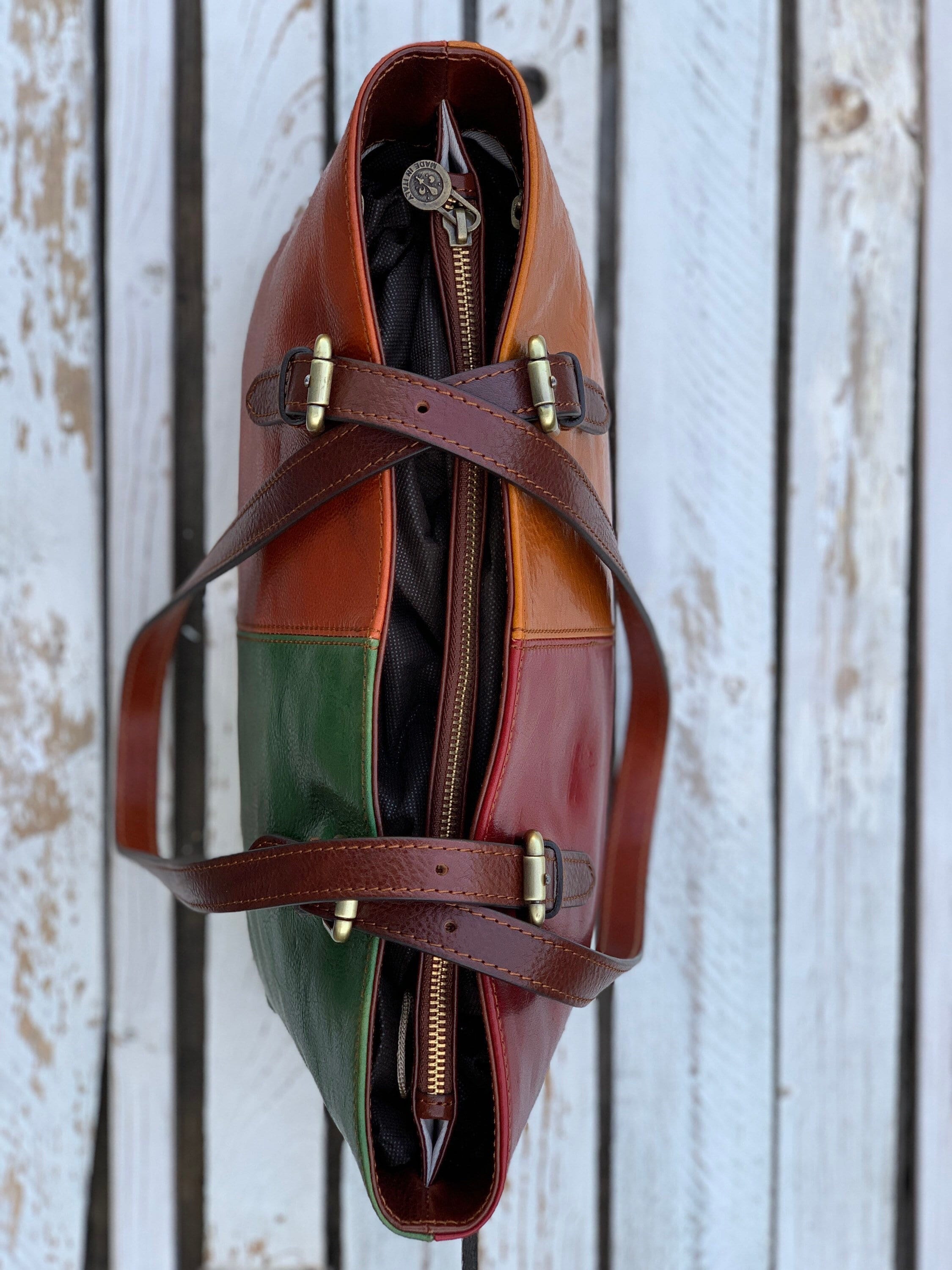 Leather Handbad Handmade Bag Multi Color Leather Bag | Etsy