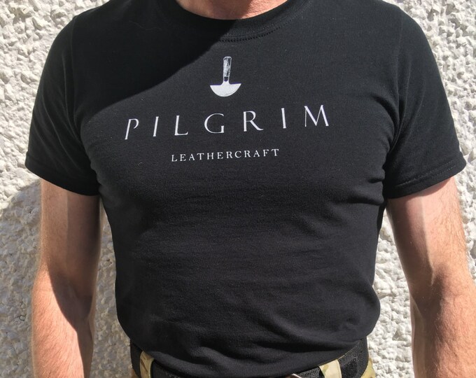 Handcrafted leather metal and wood by PilgrimLeathercraft on Etsy