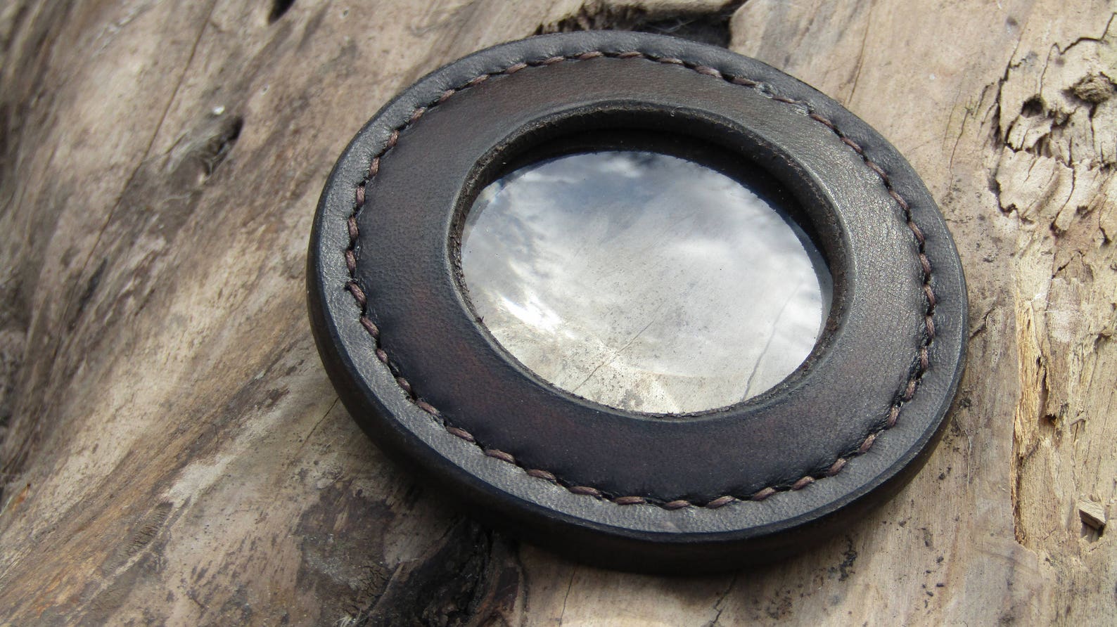 Traditional Bushcraft Burning Lens With Leather Guard - Etsy UK