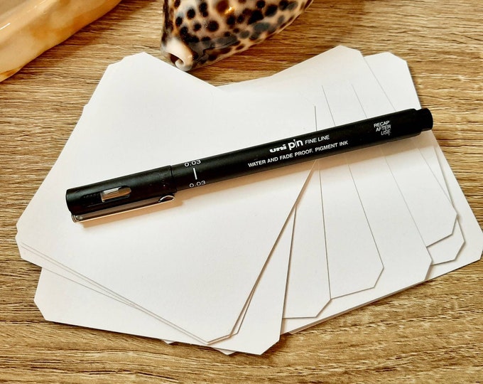 Zentangle Kit 10 White Squares, Fineliner Zentangle Drawing Material ...