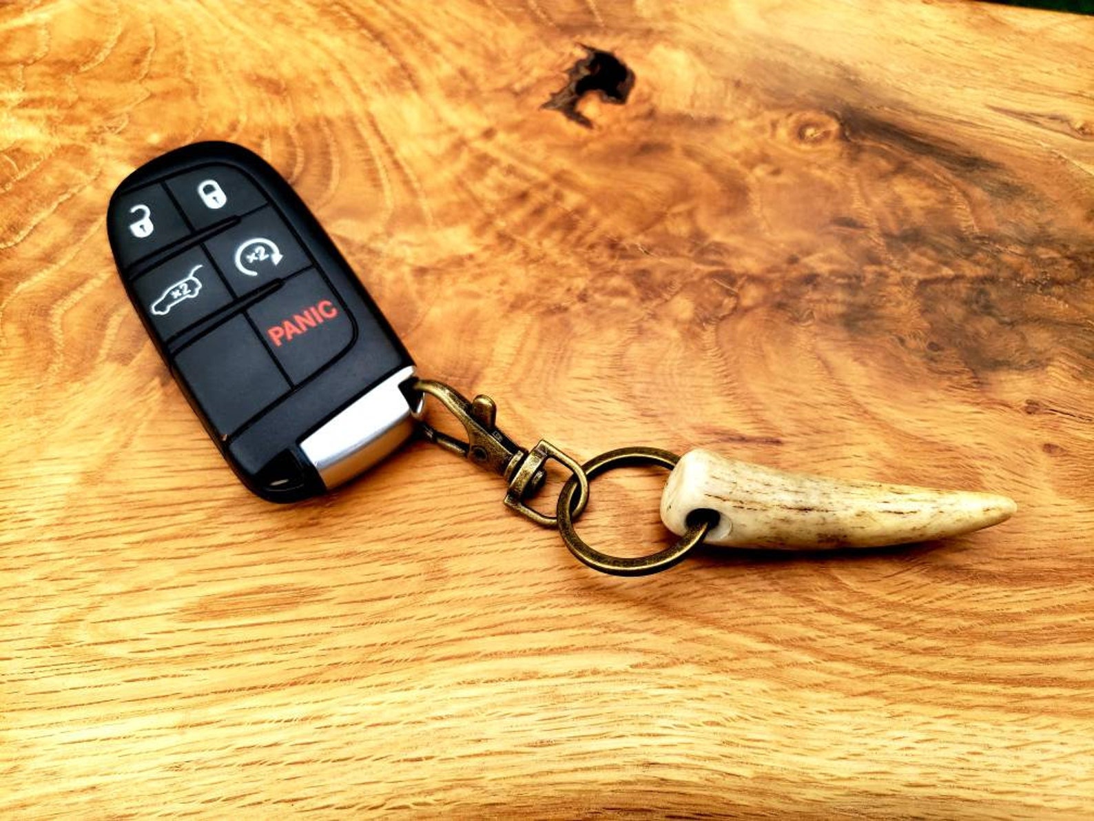 2-4 Deer Antler Tip Keychain Real Deer Keychain - Etsy