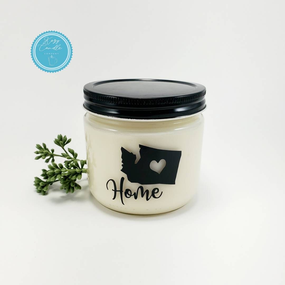 Washington State Home Candle, Washington Home State Candle, Scented Soy ...
