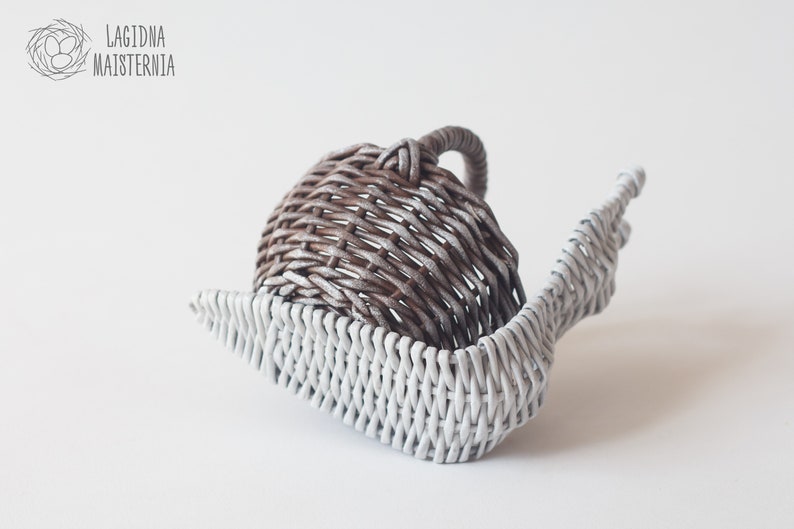 Cute Wicker Snail Small Sweets Gift Basket Unusual Candy - Etsy