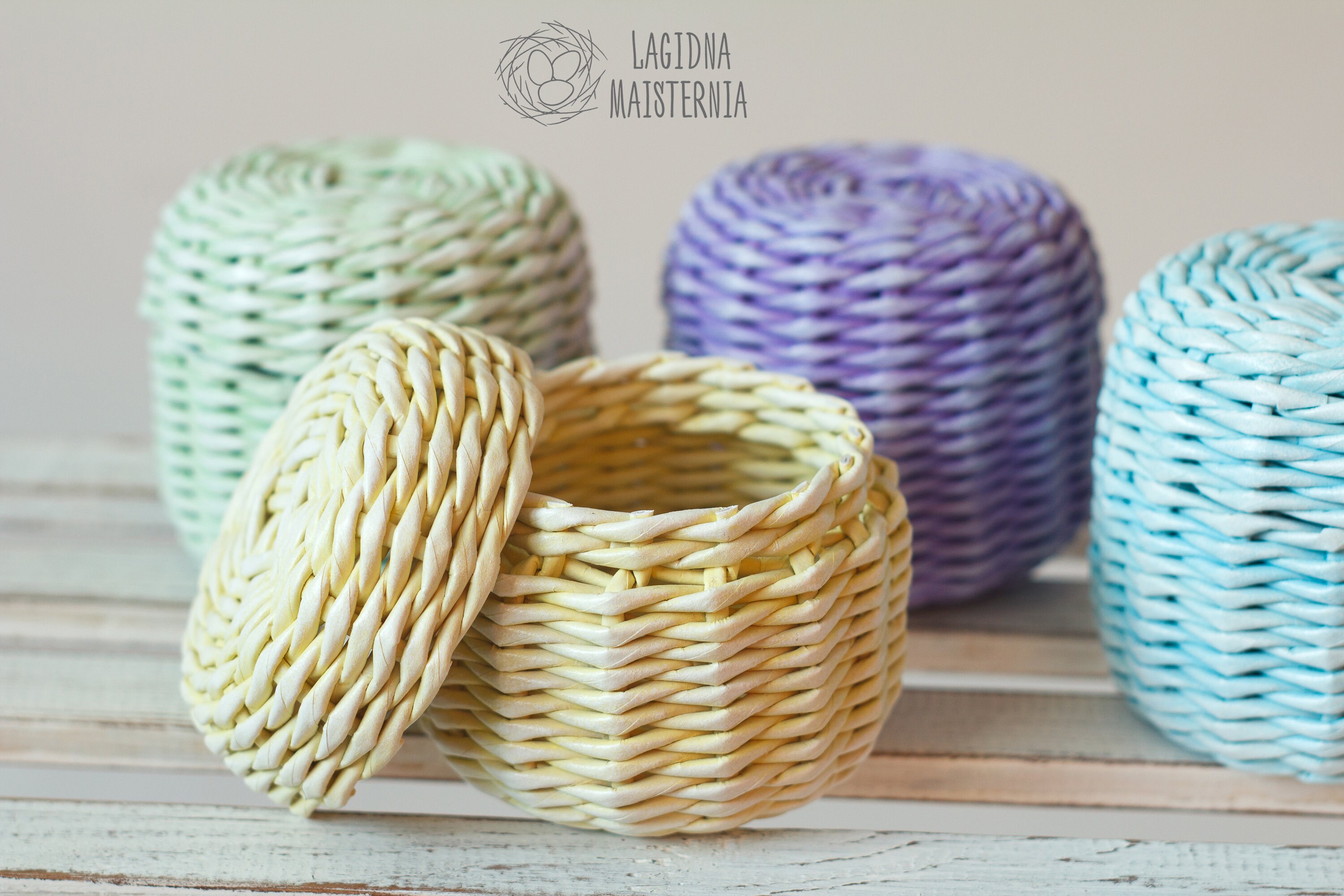 Small Wicker Box for Pastel Yellow Interior Jewelry Storage - Etsy