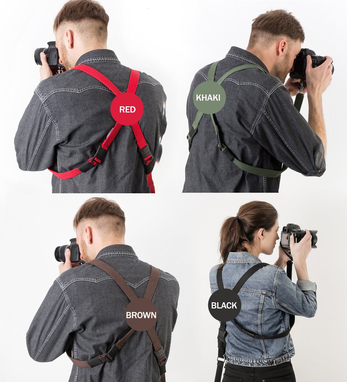 Photography Camera Harness Dual Camera Strap Two Cameras | Etsy