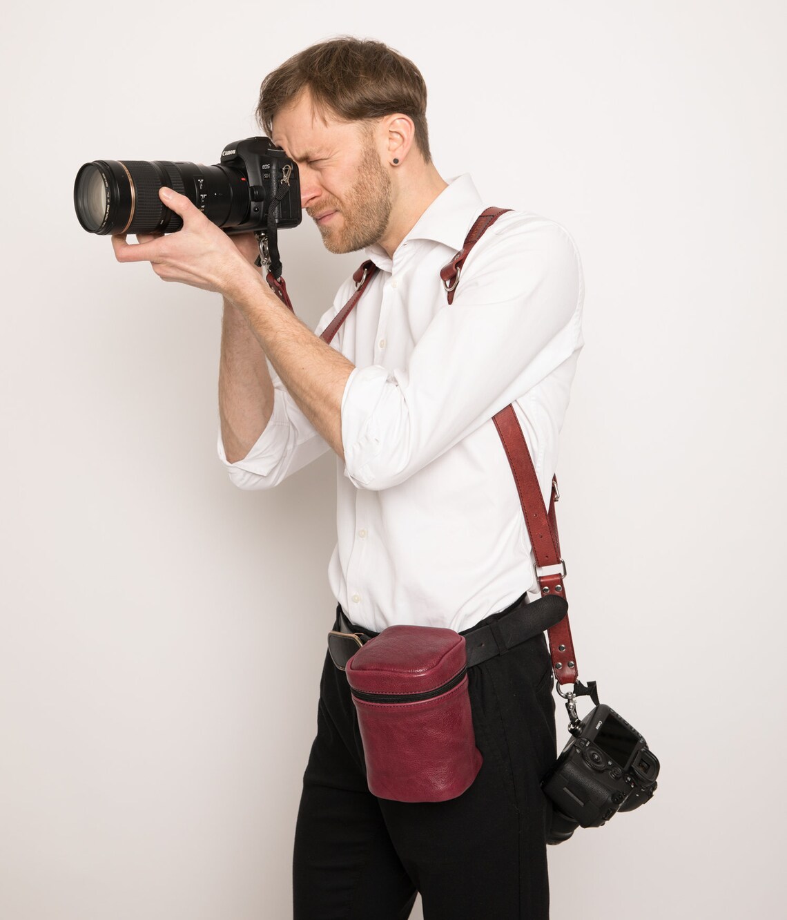 Lens Case Lens Pouch Leather Lens Pouch Tube for - Etsy