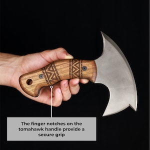 Forged Tomahawk Small Axe Survival Tool, Bushcraft Axe Tactical Mini ...