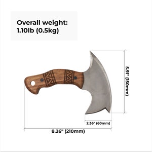 Forged Tomahawk Small Axe Survival Tool, Bushcraft Axe Tactical Mini ...