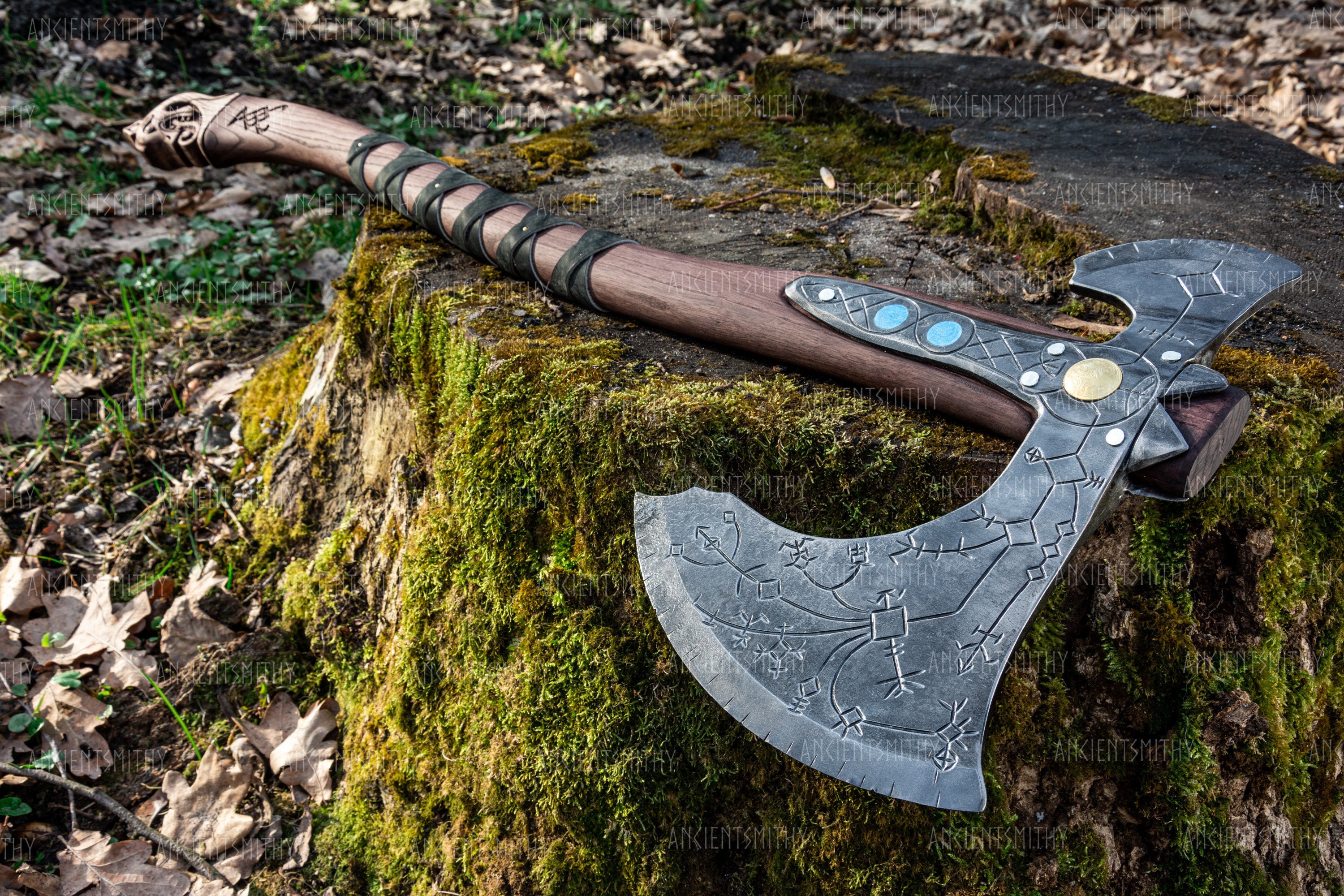 Kratos battle axe Leviathan felling hatchet carbon steel | Etsy