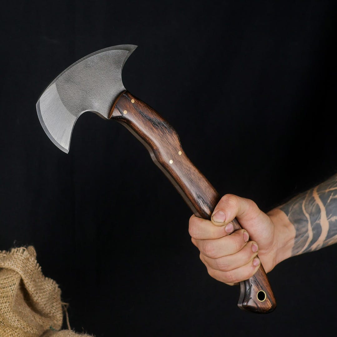 Tomahawk Full Tang Axe, Handmade Hatchet With Leather Case, Functional Tomahawk - Etsy