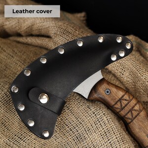 Tactical Tomahawk Full Tang, Hand Forged Bushcraft Hatchet With Sheath ...