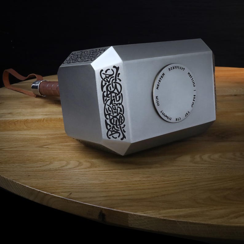 Thor Hammer Mjolnir 10.58 Lb Stainless Steel With Stand & Custom ...