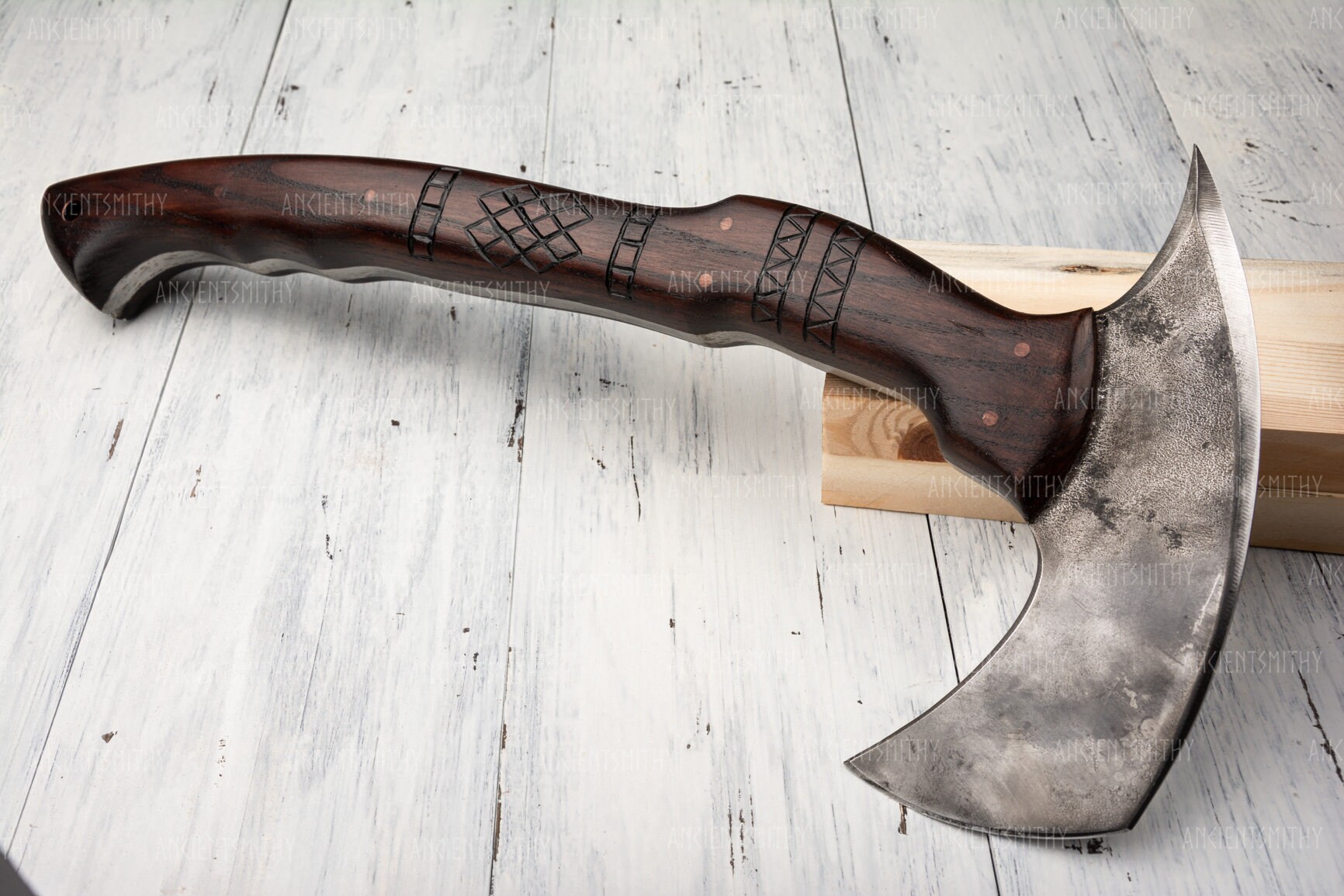 Hand Forged Camping Survival Axe Hatchet Tomahawk Tool Tactical Indian