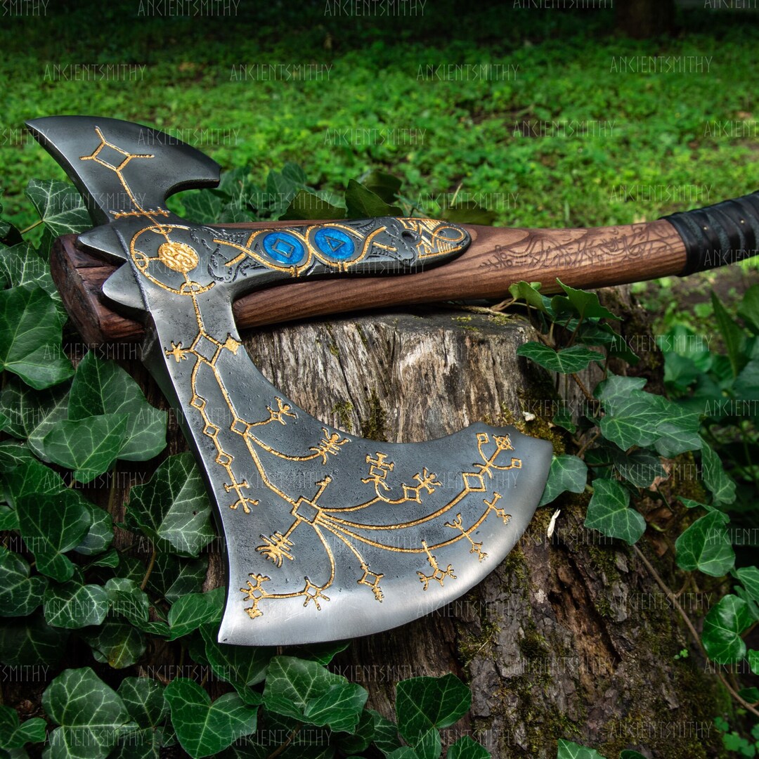 God of War Axe Forged Kratos Leviathan Axe Metal Replica by - Etsy ...