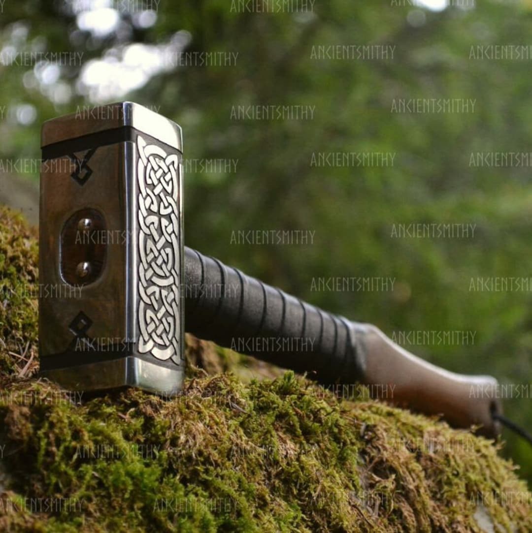 Forged Viking Hammer Norse War Hammer Functional Bushcraft & - Etsy