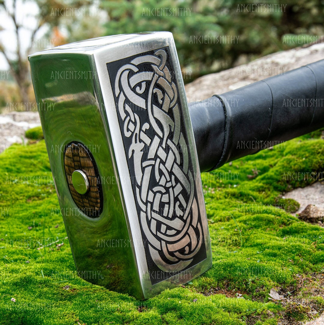 Viking Hammer Forged War Hammer Functional Norse Hammer - Etsy