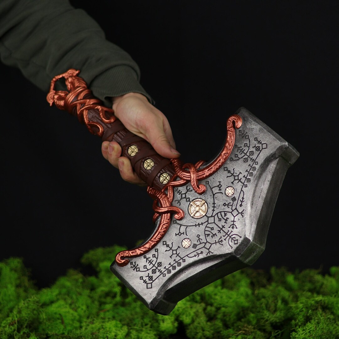 God of War Mjolnir Metal Hammer 8.8 Lb Thor Hammer Handmade - Etsy