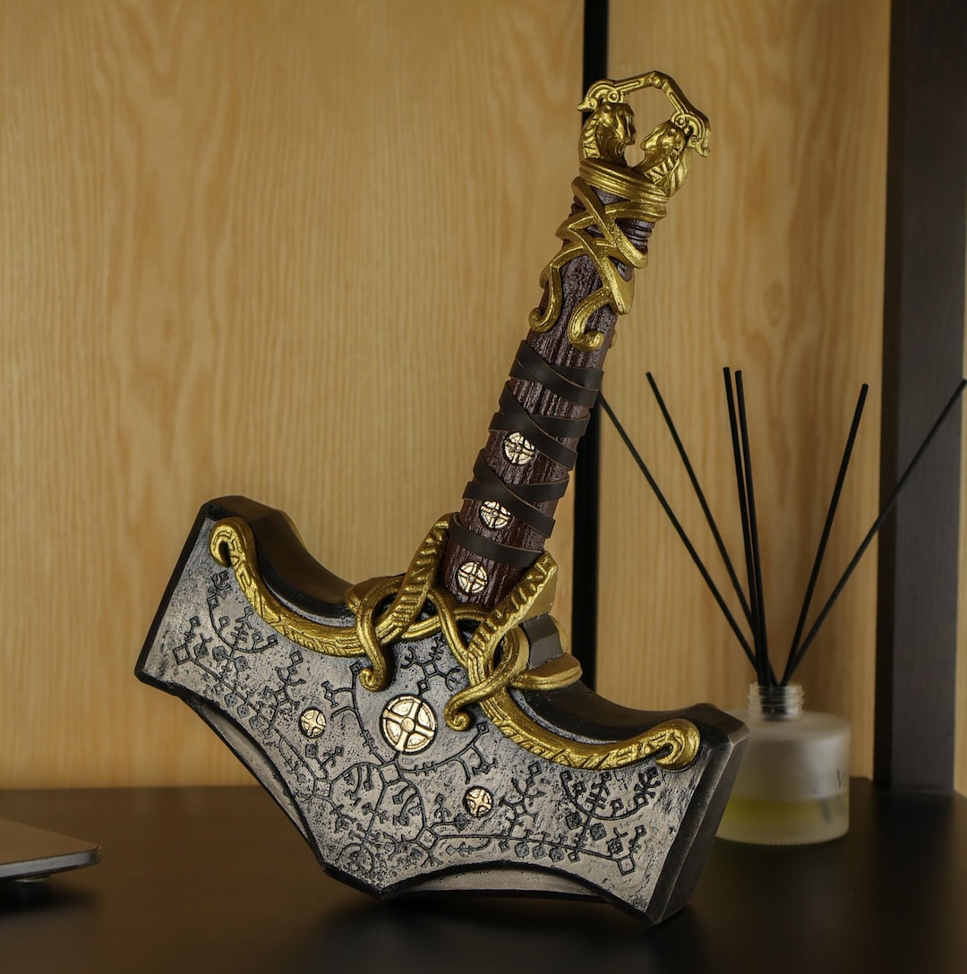 Mjolnir Metal Hammer 26.45lb Thor Hammer With Glow-in-the-dark Runes - Etsy