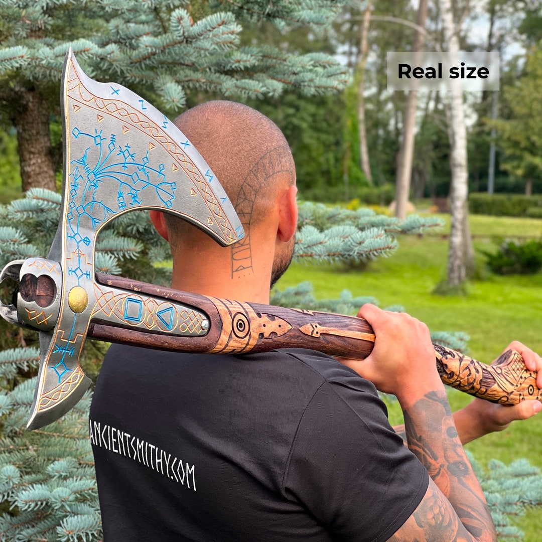 Kratos Axe From God of War Ragnarok Leviathan Axe Forged - Etsy