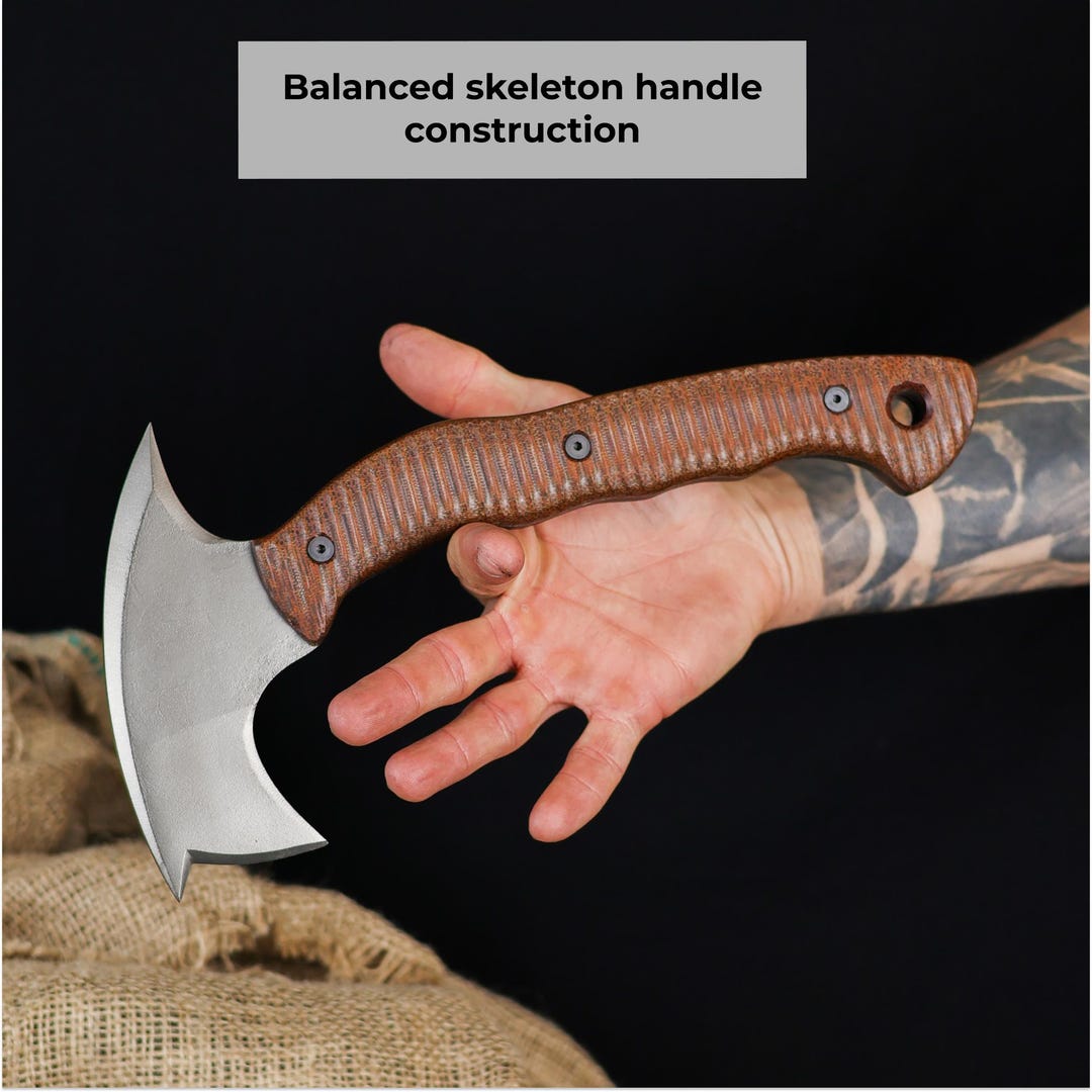 Tactical Tomahawk Full Tang With Sheath, Throwing Axe, Forged Tomahawk ...