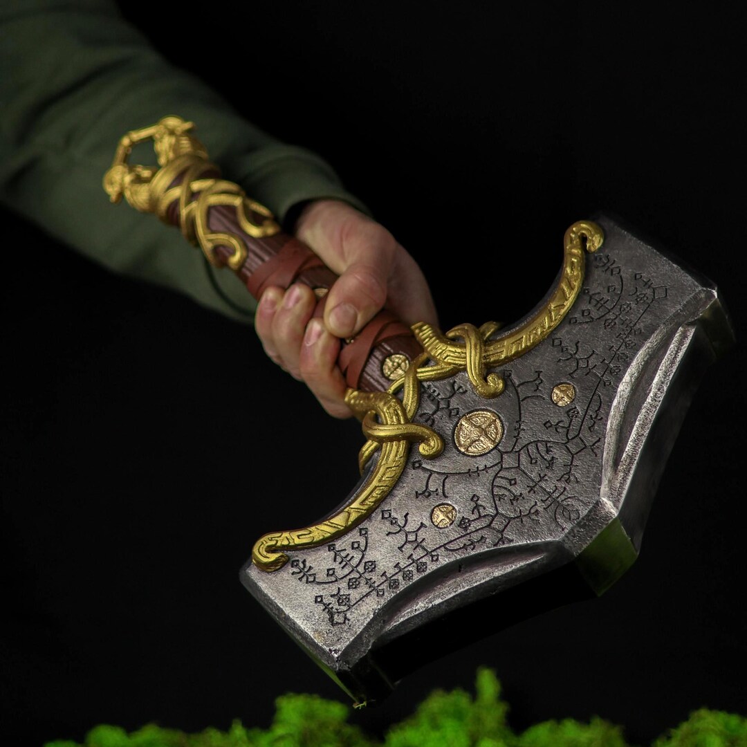 Thor Hammer Mjolnir Solid Steel 26.45lb With Glow-in-the-dark Runes - Etsy