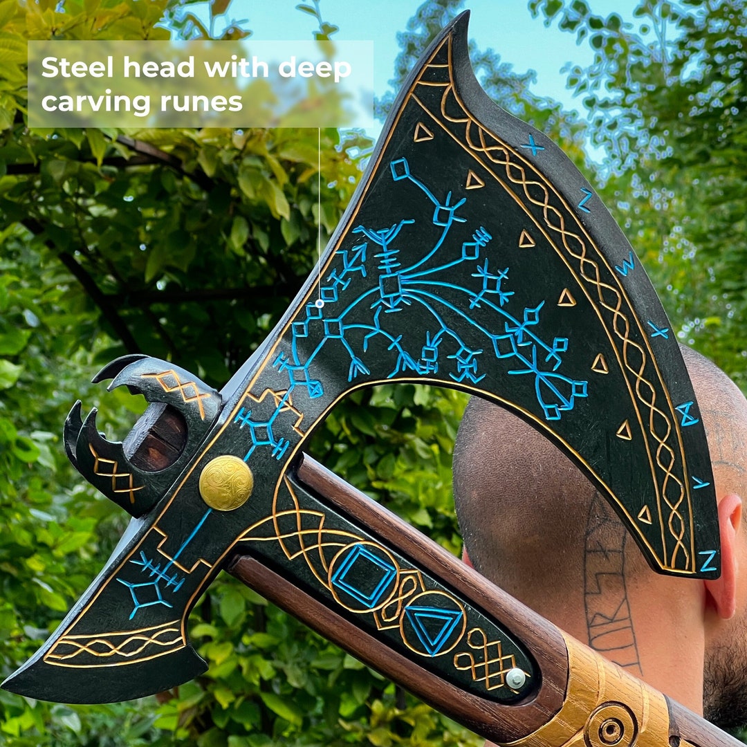 Kratos Leviathan Axe Handmade God of War Ragnarok Axe - Etsy
