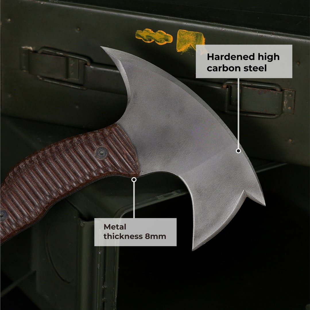 Full Tang Tomahawk, Handmade Tactical Hatchet With Sheath, Forged ...