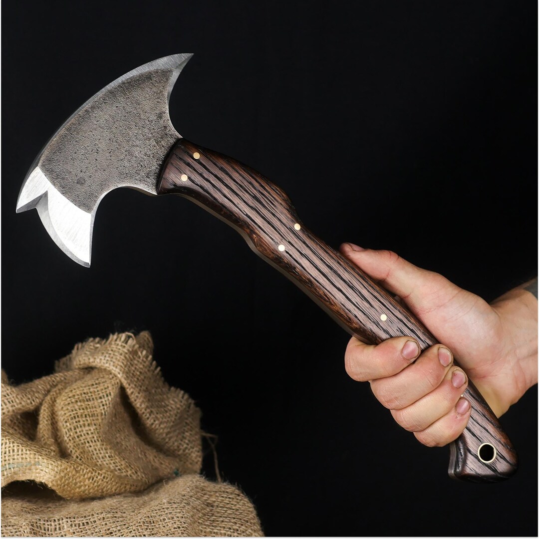 Full Tang Tomahawk Handmade Hatchet, Tactical Axe With Sheath, Hand ...