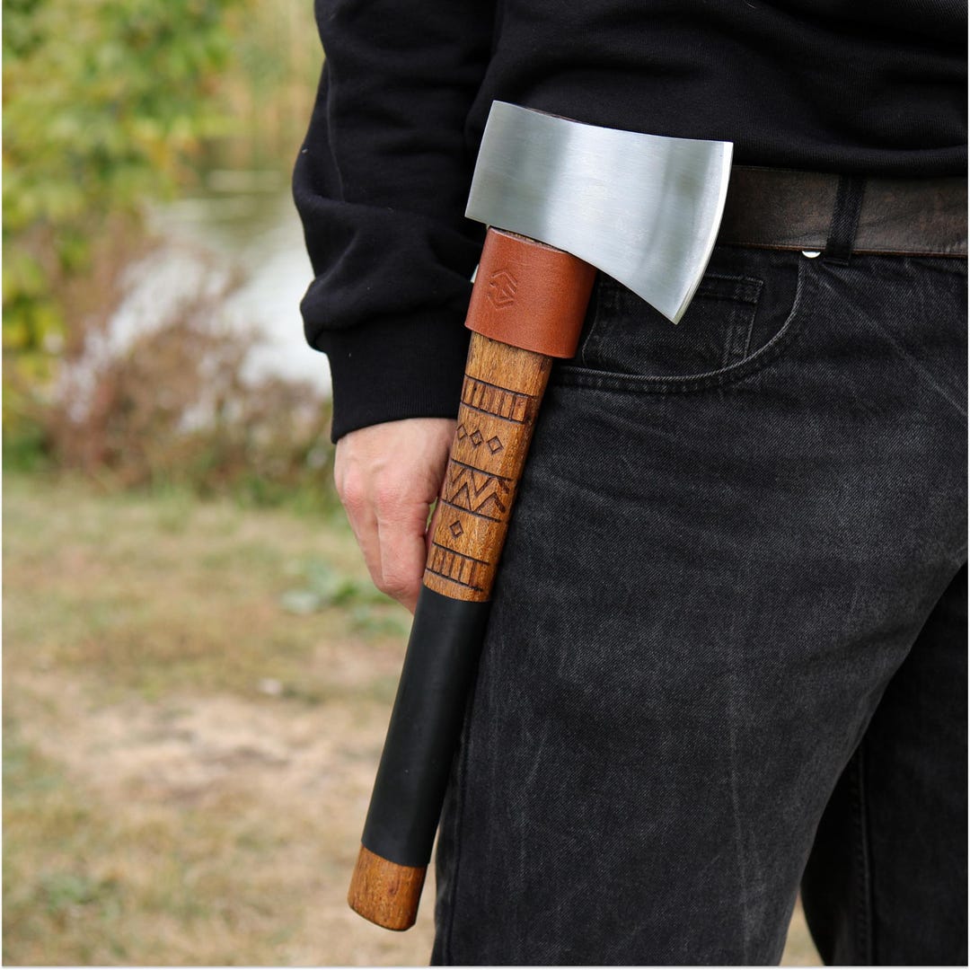 Handmade Axe Holster With Belt Loop Made From Genuine Leather - Etsy